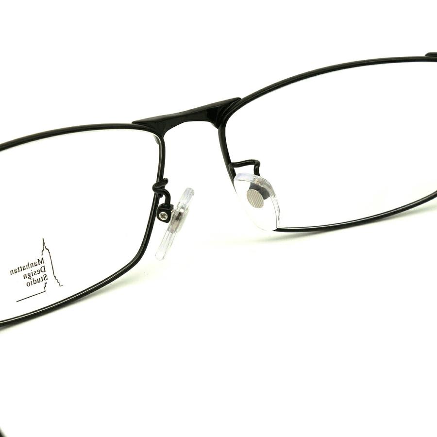 大きいサイズ メガネ MDS-528 col.3 60mm マンハッタンデザイン