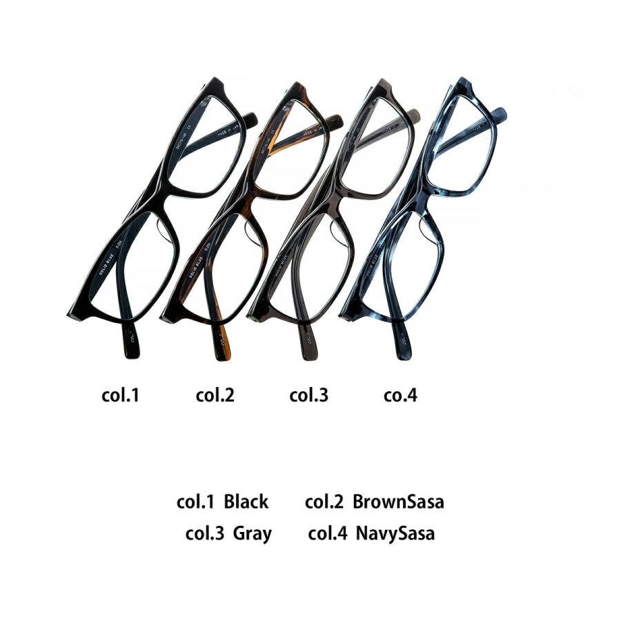 ソリッドブルー メガネ S-254 4色 54mm SOLID BLUE 日本製 鯖江 フレーム アセテート 男性 メンズ : グラシズ - 通販 - Yahoo!ショッピング