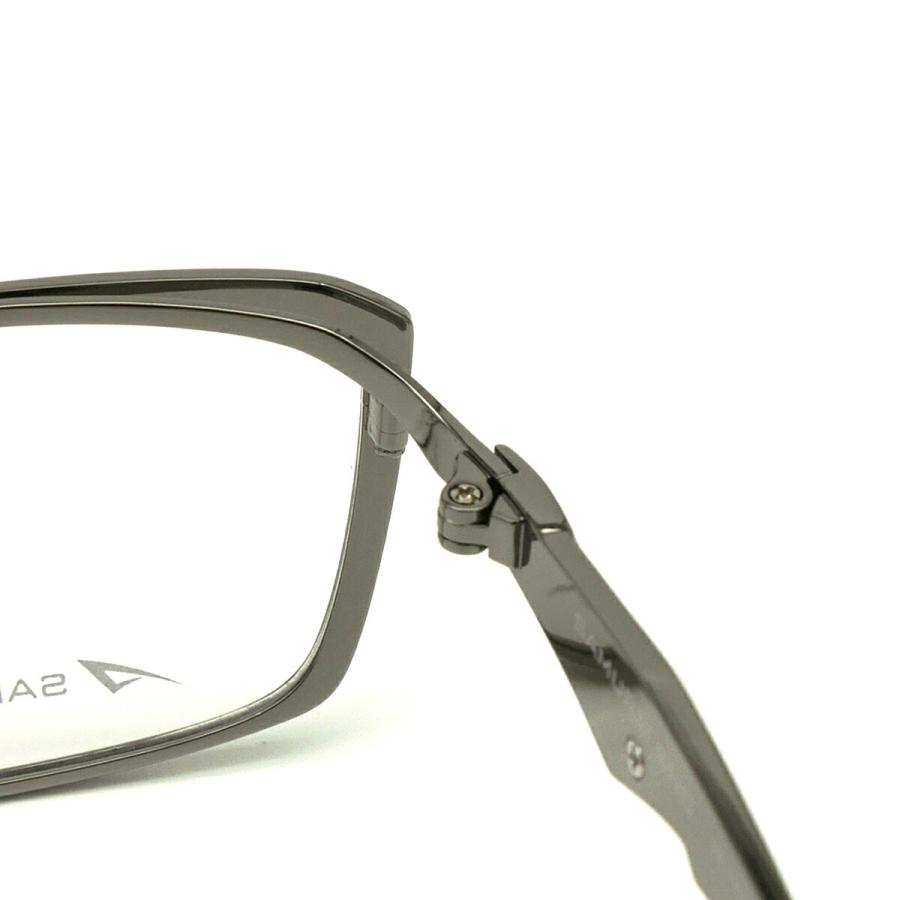 メガネ SS-T124 col.2 58mm グレー 日本製 2024年 サムライ翔 ビジネス