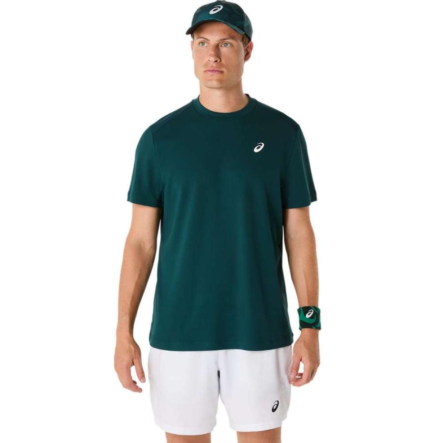 ASICS（アシックス） ASICS 2041A339 COURT SS TOP SAXON GREE : EZAKI NET GOLF ...