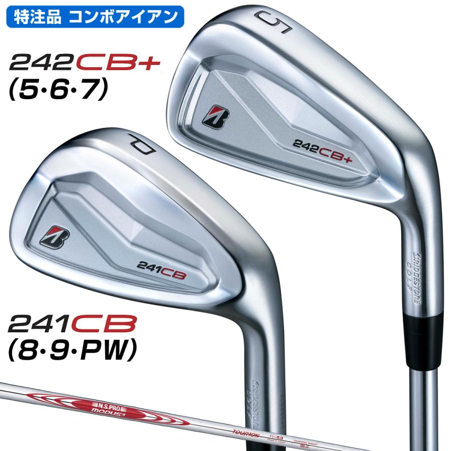 BRIDGESTONE ブリヂストンゴルフ 日本正規品 コンボアイアン 242CB+(#5、6、7)＆241CB(#8、9、PW) 2024モデル NSPRO MODUS3 TOUR105 ...