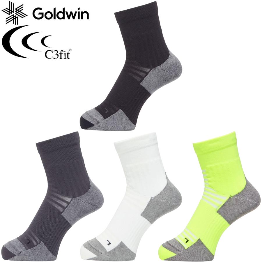 C3Fit Goldwin ゴールドウィン 日本正規品 C3fit ( シースリーフィット ) ベンチレーシング ライト クォーター ソックス 男女兼用 ユニセックス 「 GC23375 ...