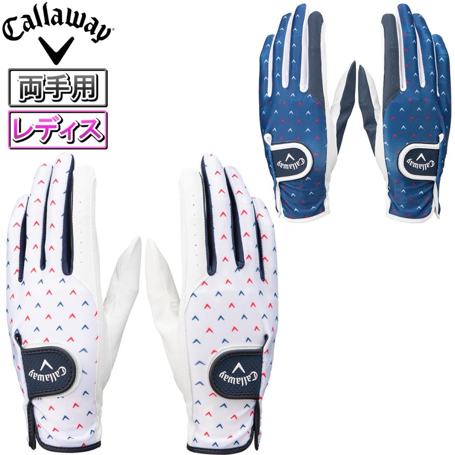 Callaway キャロウェイ日本正規品 Chev Dual Glove Women`s 23 JM シェブデュアル ウィメンズ レディス ゴルフグローブ(両手用) 2023モデル ...