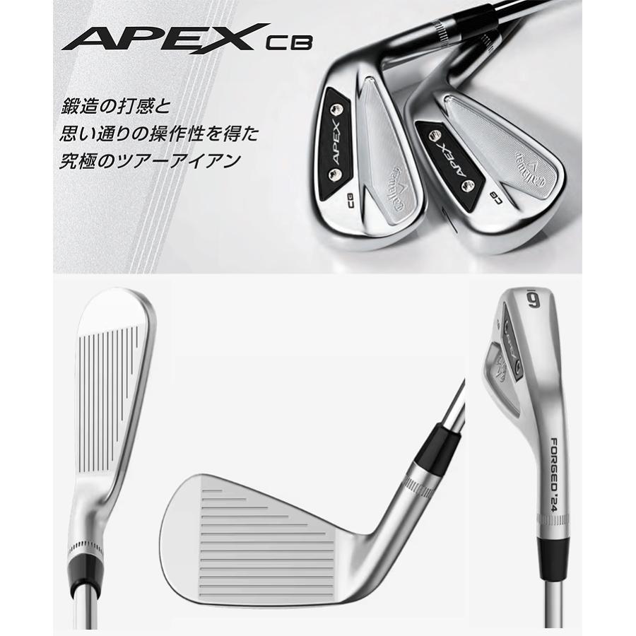【限定品】 キャロウェイ日本正規品 APEX CB アイアン 2024新製品 ダイナミックゴールドMID115スチールシャフト 6本セット(I#5〜10) :cw-ir-apexcb24 ...