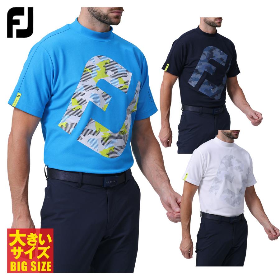 FootJoy フットジョイ FOOTJOY ゴルフウエア メンズ 半袖モックネックシャツ 「 FJ-S24-S08 」 吸水速乾 UVケア ビッグサイズ 春夏ウエア : EZAKI NET ...