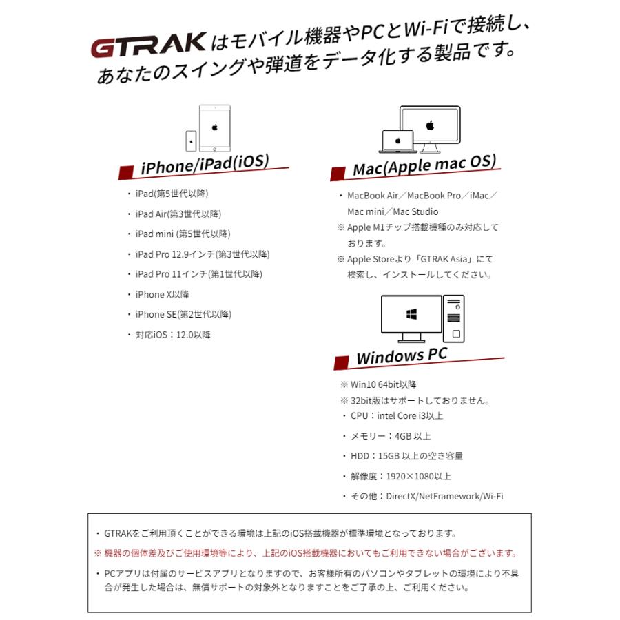ブランド登録なし GPRO日本正規品 GTRAK ジートラック ゴルフ弾道測定機 スタンダードパッケージ 「 GTRAK本体＋PC(1コース収録)＋27インチモニター＋マウス＋キーボード ...