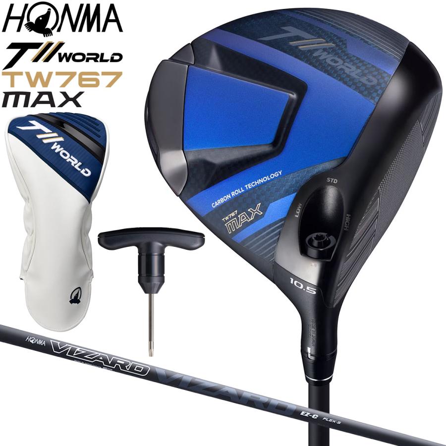 ホンマ HONMA GOLF 本間ゴルフ 日本正規品 T//WORLD ツアーワールド TW767 MAX ドライバー 2025新製品 VIZARD EZ-C カーボンシャフト : hm ...