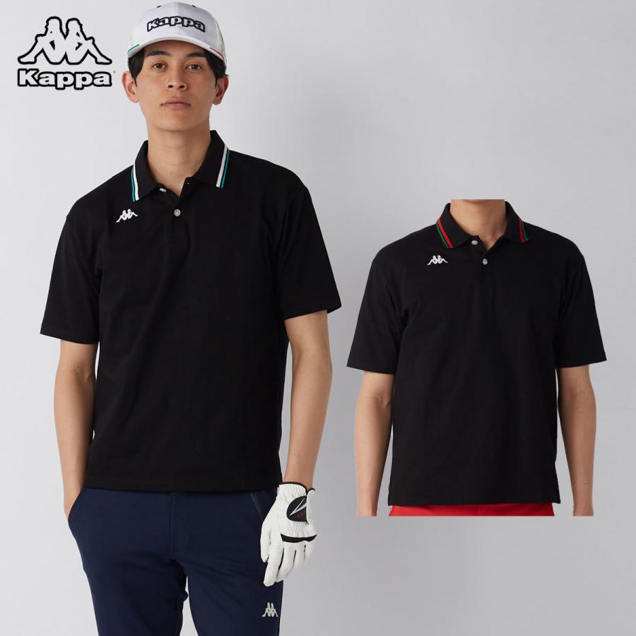 Kappa GOLF カッパ ゴルフ KAPPA ゴルフウエア メンズ 半袖ポロシャツ 「 615605 」 無地 2025春夏モデル 【当店 ...