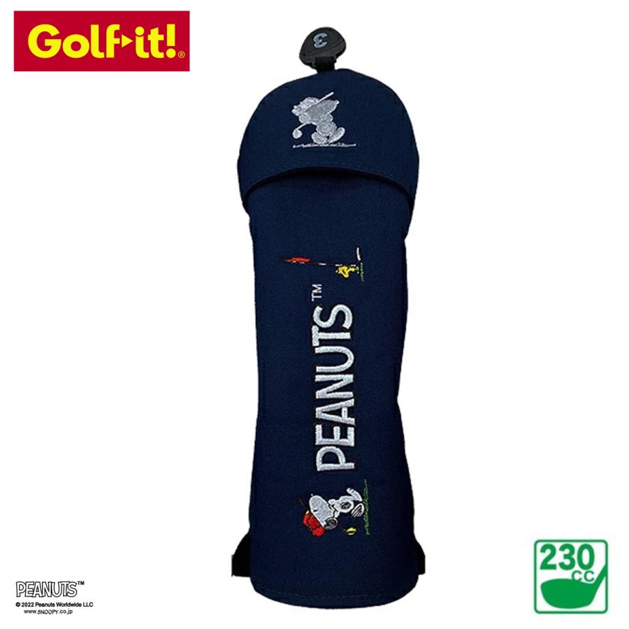 LITE Golfit! ゴルフイット ライト正規品 ピーナッツネイビーブルー FW (スヌーピー) フェアウェイウッド用ヘッドカバー 「 H-459 」 : EZAKI NET GOLF ...