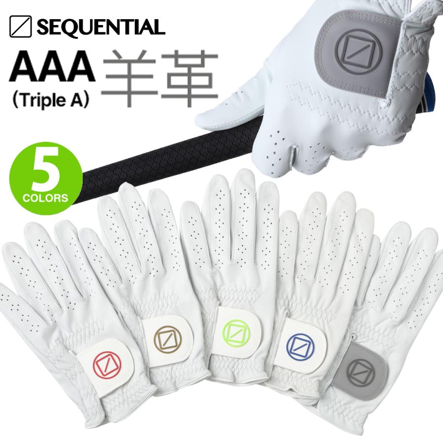 SEQUENTIAL GOLF シーケンシャルゴルフ AAAグレード羊革 メンズゴルフグローブ 「SEQUENTIAL SQGL-005」 天然皮革 : エザンスゴルフ(EZANSU GOLF ...