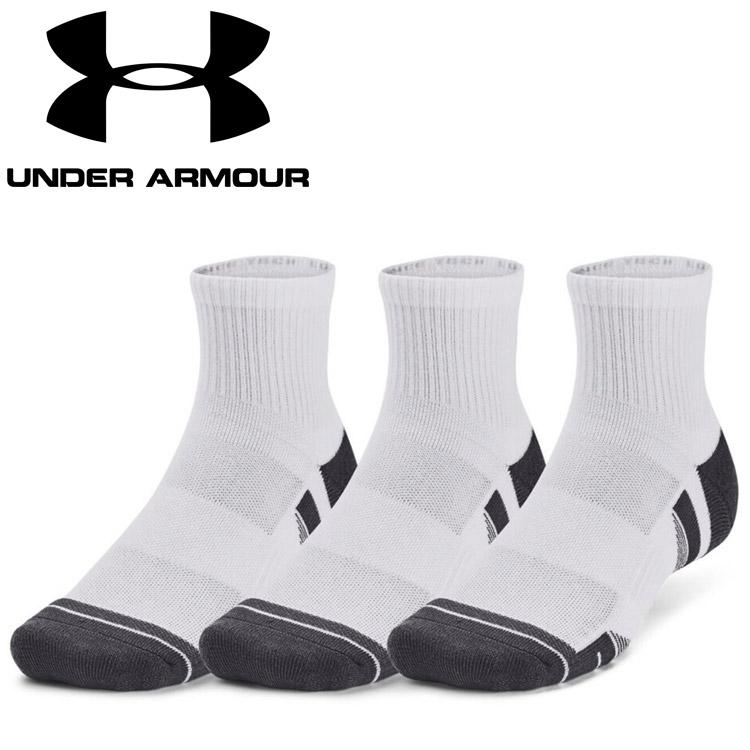 UNDER ARMOUR アンダーアーマー UAパフォーマンステック クオーター ソックス 3足セット 1379510-100 メール便送料 ...