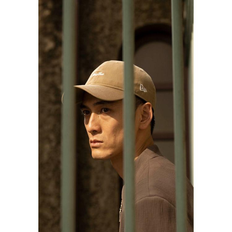 NEW ERA ニューエラ 9TWENTY Script Logo スクリプトロゴ カーキ × ホワイト 14525127 : イーゾーン スポーツ - 通販 - Yahoo!ショッピング