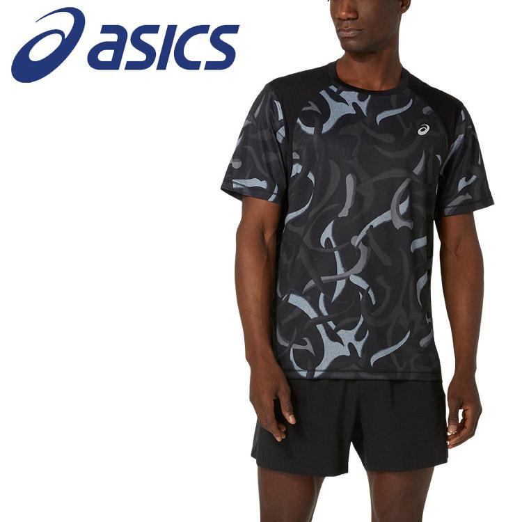ASICS（アシックス） ROADランニンググラフィック半袖シャツ 2011D092-001 メンズ メール便送料無料 : イーゾーン ...
