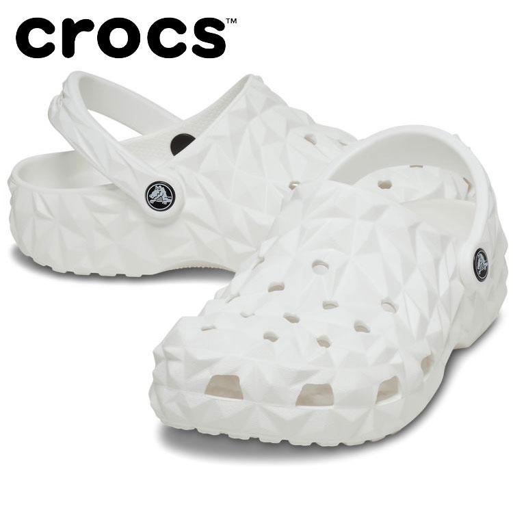 crocs クロックス Classic Geometric Clog クラシック ジオメトリック クロッグ 209563-100 メンズ ...