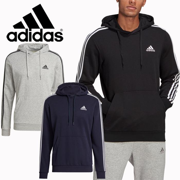 adidas アディダス M ESS 3ストライプス スウェットパーカー 29197 メンズ GK9062 GK9080 GK9081 新作 ...