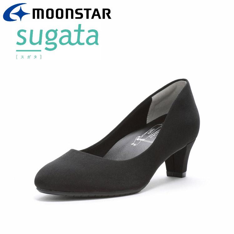 MoonStar 期間限定お買い得プライス ムーンスター MS SGT501 ファブリックオールブラック 48900586 sugata レディース パンプス : イーゾーン スポーツ ...