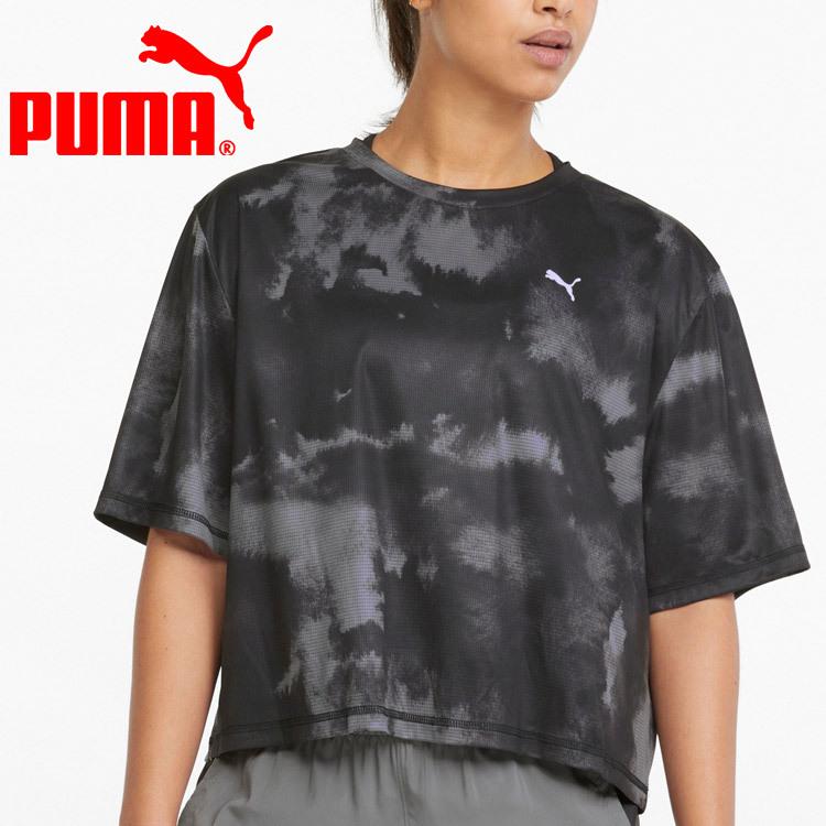 PUMA（プーマ） トレーニング FAVORITE AOP クロップ SS Tシャツ 521906-01 レディース メール便送料無料 ...