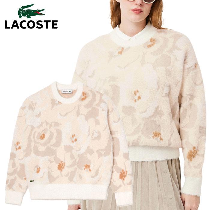 LACOSTE ラコステ ニット セーター フローラルジャカードシャギー レディース AF2587-10 2025SPCOUPON : イー ...