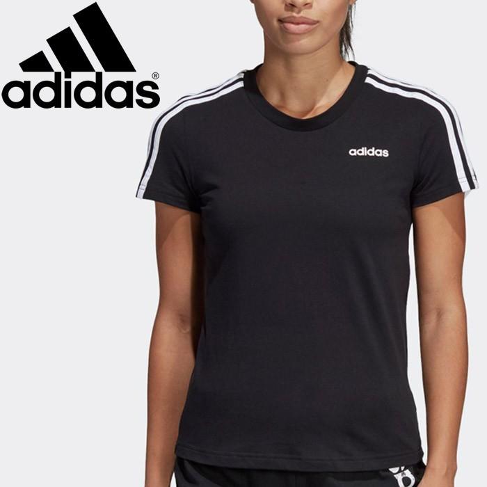 adidas アディダス W 半袖 3スト Tシャツ レディース FRU57-DP2362 メール便送料無料 : イーゾーン スポーツ ...