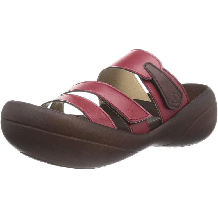 Re:getA リゲッタ カヌーカジュアル CJBF-5137a スリーストラップサンダル CJBF5137A-RED : イーゾーン ...