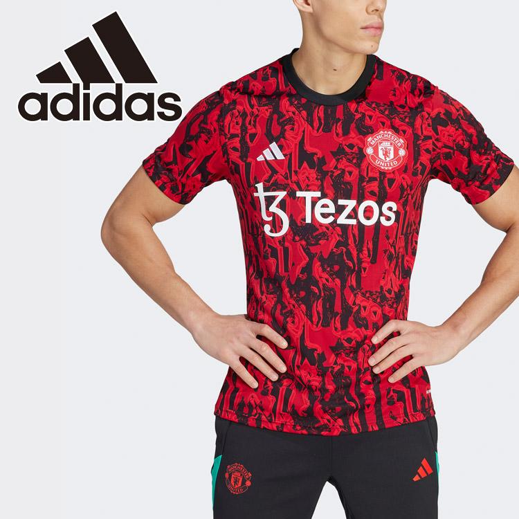 期間限定お買い得プライス メール便送料無料 アディダス マンチェスターユナイテッドFC プレマッチシャツ DKT52-IA7242 メンズ ...