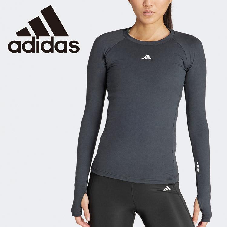 adidas（アディダス） W TECHFIT LS Tシャツ DLE90-HY3214 レディース メール便送料無料 : イーゾーン ...