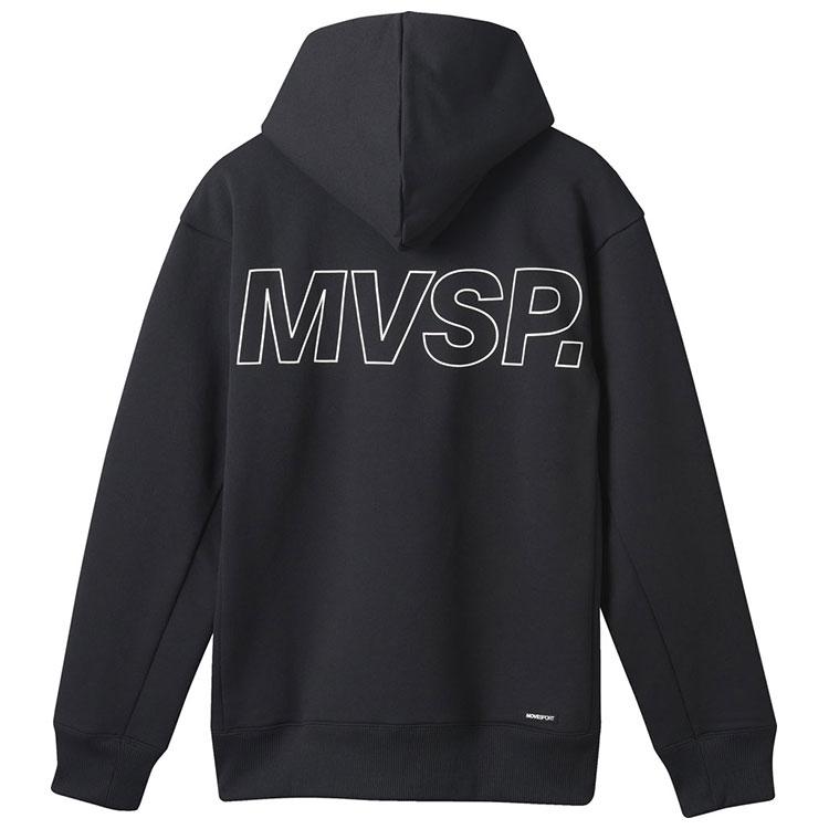 デサント DESCENTE ムーブスポーツ MOVESPORT MVSP ヘビーウェイト裏毛 ビックロゴ フーディー フード パーカー メンズ ...