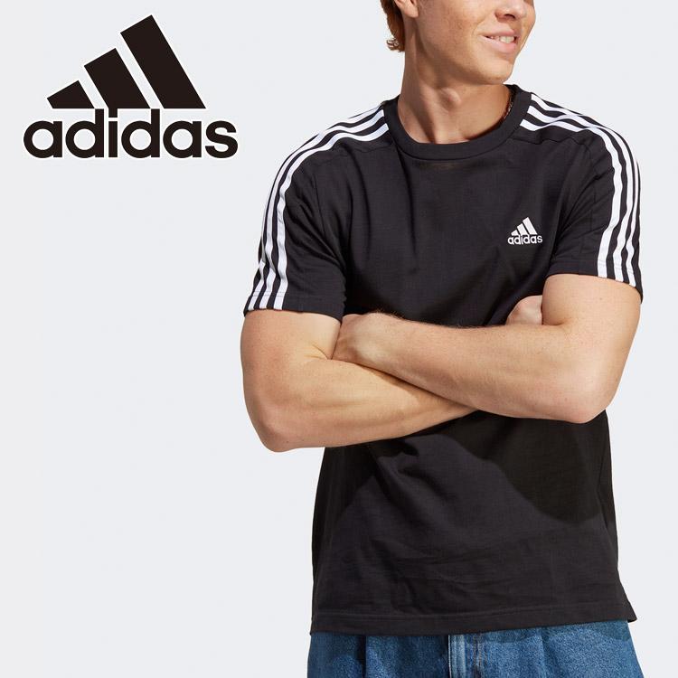 adidas アディダス M ESS 3S Tシャツ ECQ97-IC9334 メンズ エッセンシャルズ シングルジャージー スリー ...