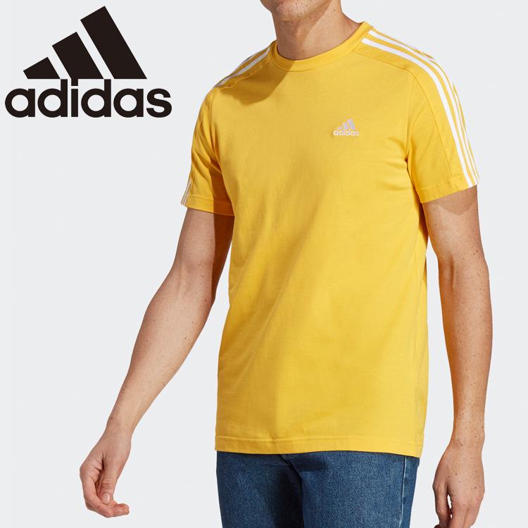 adidas メール便送料無料 アディダス M ESS 3S Tシャツ ECQ97-IC9345 メンズ エッセンシャルズ シングルジャージー ...