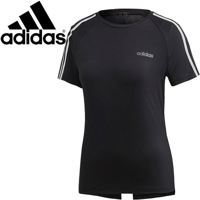 adidas アディダス W CORE D2M 半袖Tシャツ 3ストライプス レディース FSE60-DU2073 メール便送料無料 : イー ...