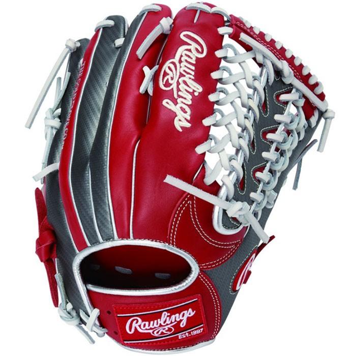 Rawlings（ローリングス） 野球 軟式 HOH GOLD HYPER SHELL 外野手用 グラブ GR9FHSBH9-RD : イー ...