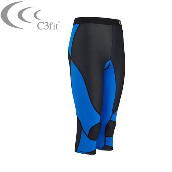C3Fit 【2点までメール便送料無料】C3fit シースリーフィットインパクトエアー3/4タイツ レディース 3FW15328-KB : イーゾーン スポーツ - 通販 - Yahoo!ショッピング