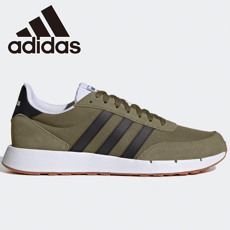 adidas アディダス RUN 60s 2.0 M GY3703 メンズ レディース シューズ スニーカー カーキ グリーン ナイロン 男性 ...