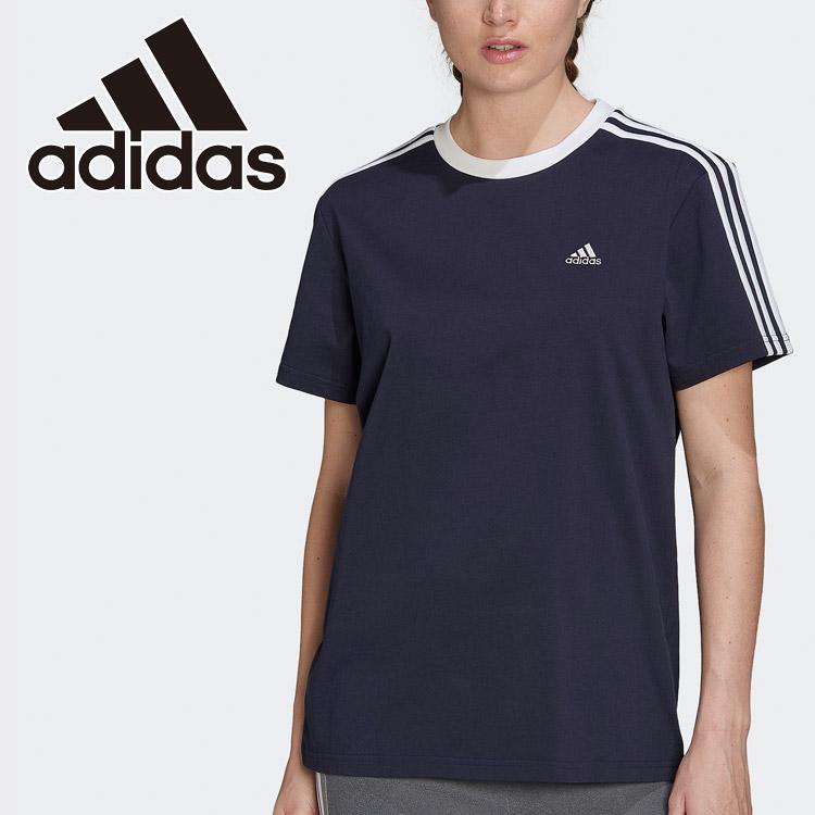 adidas 期間限定お買い得プライス メール便送料無料 アディダス W ESS 3S BF Tシャツ IXV18-HC0105 レディース ...