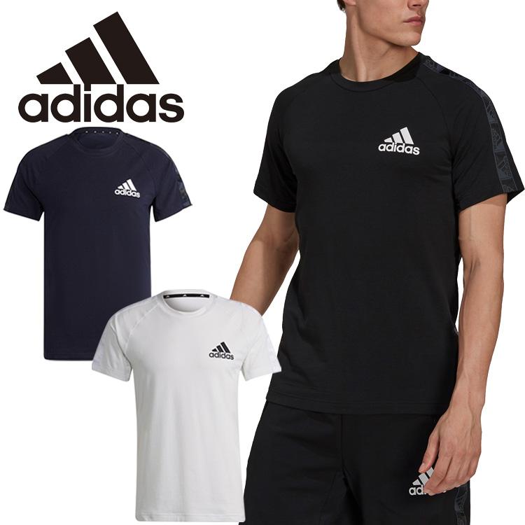 adidas アディダス M D2M MOTION Tシャツ IYQ66 メンズ 半袖 ワンポイント ロゴ 胸ロゴ GR9677 H28784 ...