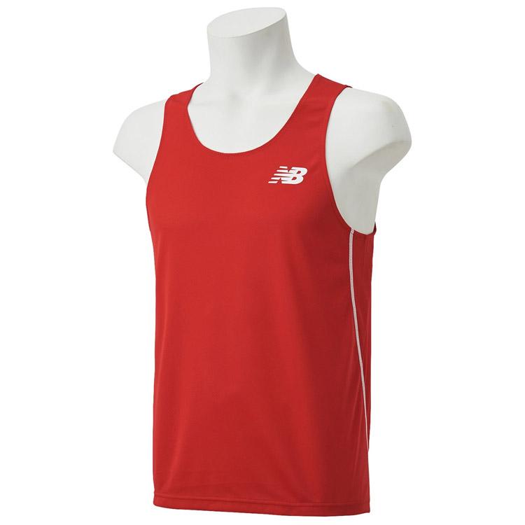 New Balance ニューバランス レーシングシャツ JMTR9052-RED メンズ メール便送料無料 : イーゾーン スポーツ ...