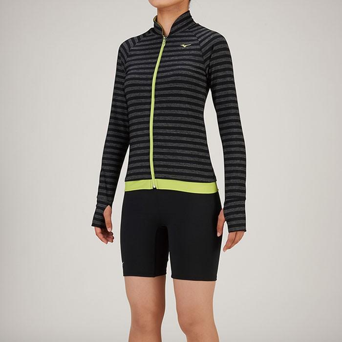 MIZUNO メール便送料無料 ミズノ ラッシュガード 長袖 フィットネス 水着 レディース N2JA931793 《返品不可》 : イー ...