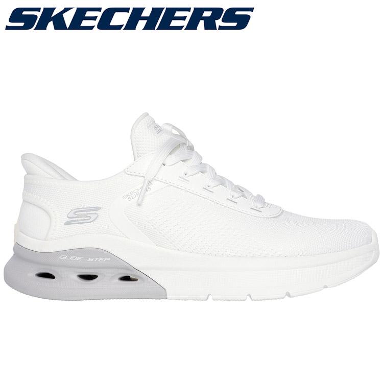 SKECHERS スケッチャーズ Hands Free Slip-ins BOBS ARC WAVES 2.0 SKJ-118317-WHT ...