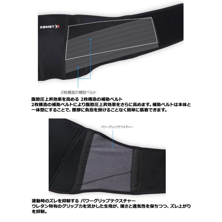 ザムスト ZW-7 3Dバックパネル入り腰用サポーターハードサポート ZAMST 返品不可 : イーゾーン スポーツ - 通販 - Yahoo!ショッピング