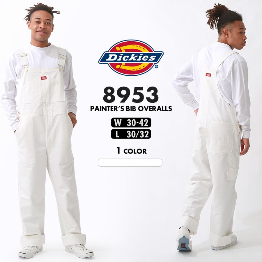 Dickies ディッキーズ オーバーオール 大きいサイズ ホワイト Dickies ディッキーズ オーバーオール 大きいサイズ ホワイト
