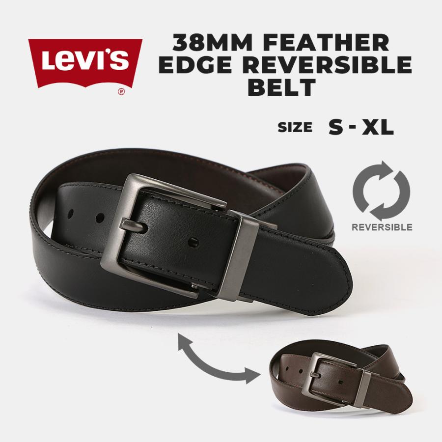【送料無料】 リーバイス ベルト メンズ カジュアル ビジネス リバーシブル フェイク レザー シングルピン おしゃれ 大きいサイズ ...