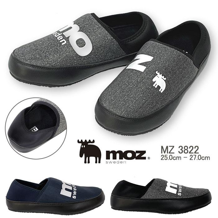moz モズ メンズ スリッポン 2WAY 軽量 スニーカー カップインソール グレー ネイビー 靴 3822 : F-club - 通販 - Yahoo!ショッピング