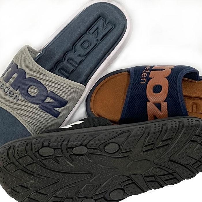 moz モズ メンズ シャワーサンダル 低反発クッション 軽量 ブラック ネイビー グレー MZ3823 : mz3823 : F-club - 通販 - Yahoo!ショッピング