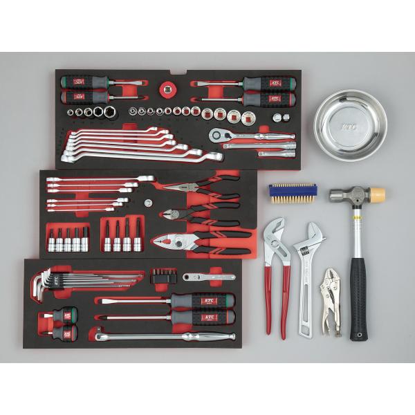 KTC 9.5sq.スタンダードセット【80点】3段3引出し） SKセール2026 : Factory Gear Yahoo!ショップ - 通販 - Yahoo!ショッピング