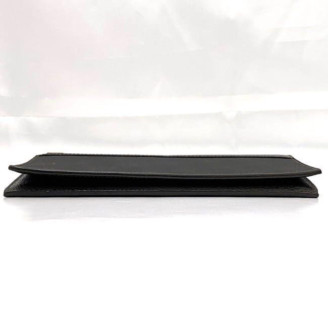 dunhill ダンヒル 二つ折り 長財布 ec-21175 ダークブラウン オックスフォード L2H710B 財布 美品 PVC レザー ...