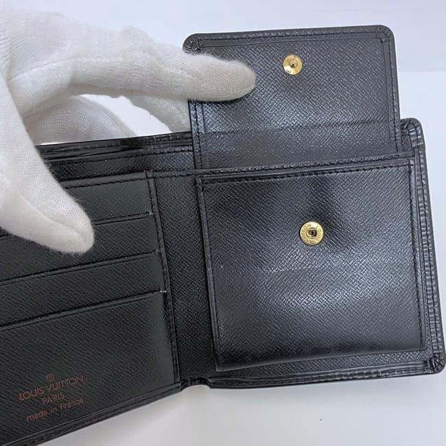 LOUIS VUITTON ルイ ヴィトン 二つ折り 財布 ec-23080 ブラック ノワール エピ M63652 ヴィンテージ エピレザー 中古 : フリマハイクラス - 通販 ...