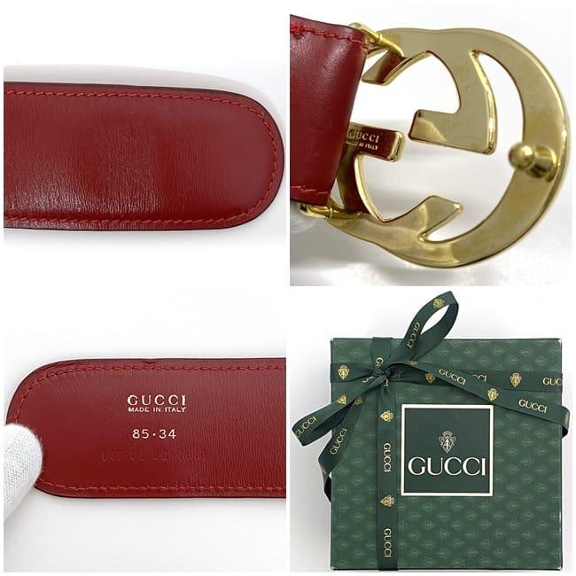 GUCCI（グッチ） ベルト ec-23216 レッド インターロッキング 087 01