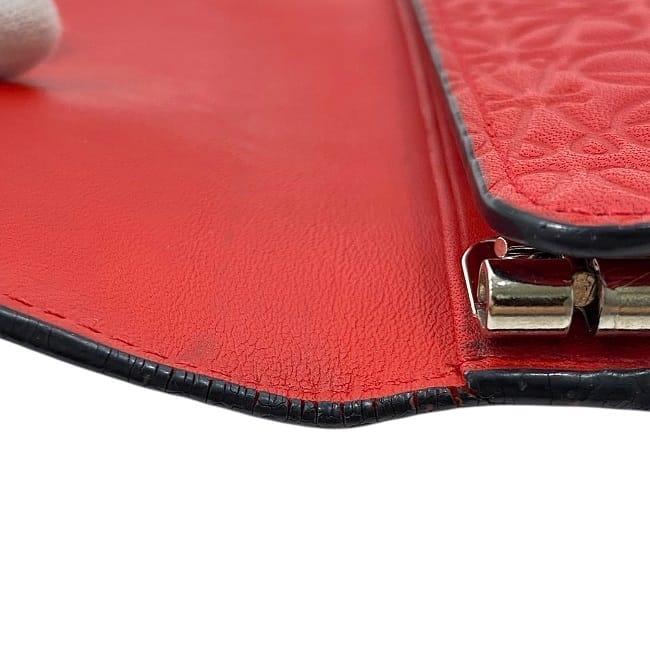 LOEWE（ロエベ） 6連 キーケース ec-23814 レッド リピート アナグラム