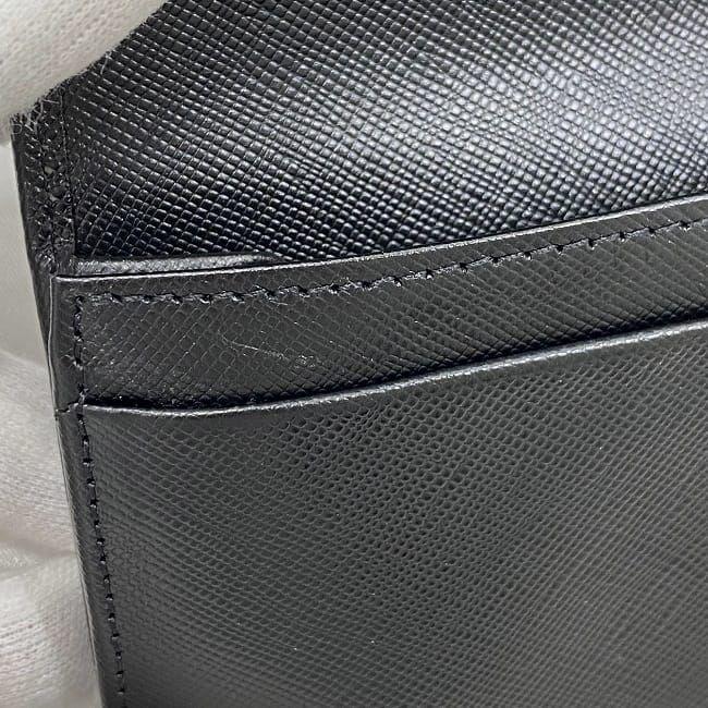 PRADA プラダ 二つ折り 長財布 f-21482 ブラック NERO M836 美品 PRADA プラダ 二つ折り 長財布 f-21482 ブラック NERO M836 美品