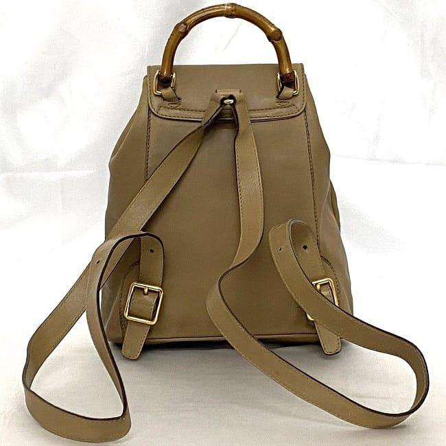 GUCCI（グッチ） ミニ リュック f-21841 ベージュ バンブー 003 3444
